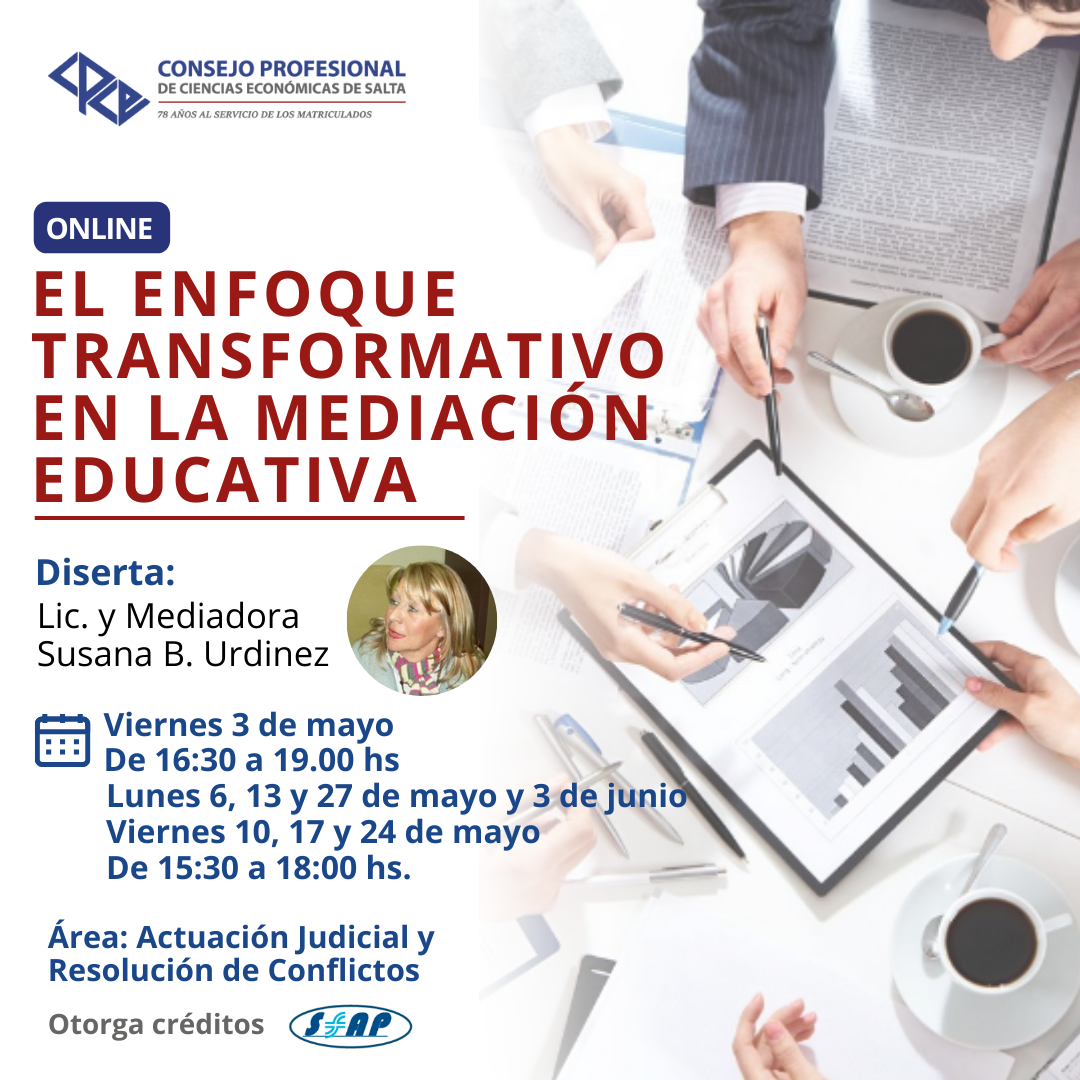 Capacitación online «El enfoque transformativo en la Mediación ...